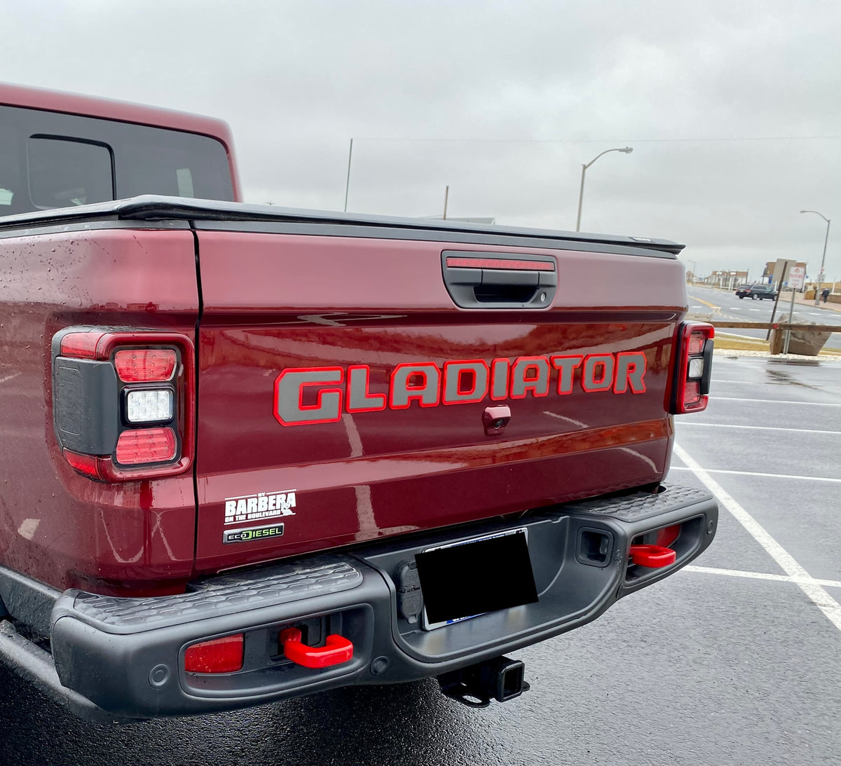 Rubicon Jeep Gladiator Tailgate Badging Kit - Custom Painted - Color M ...